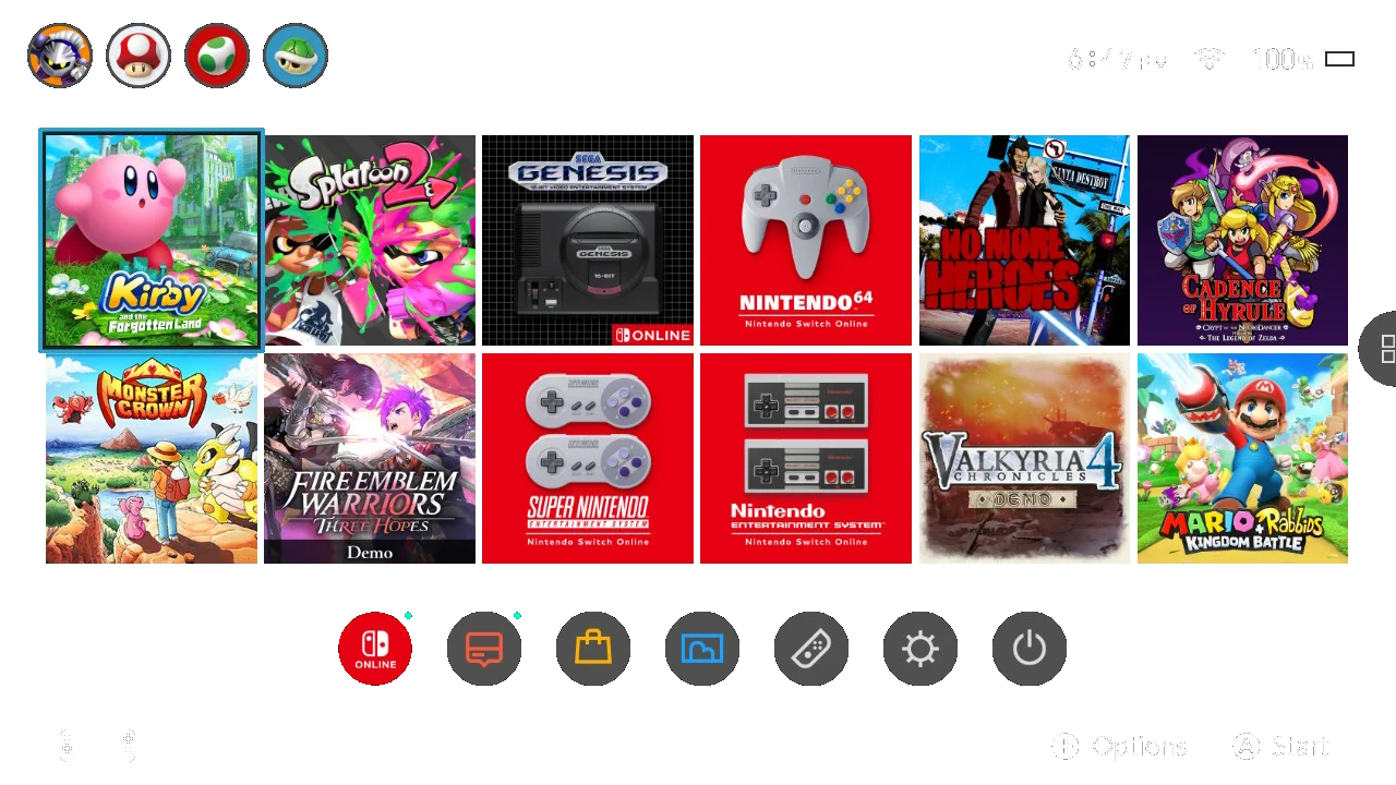 Two Row (12 Game Icons) | Home Menu | Layouts | Themezer