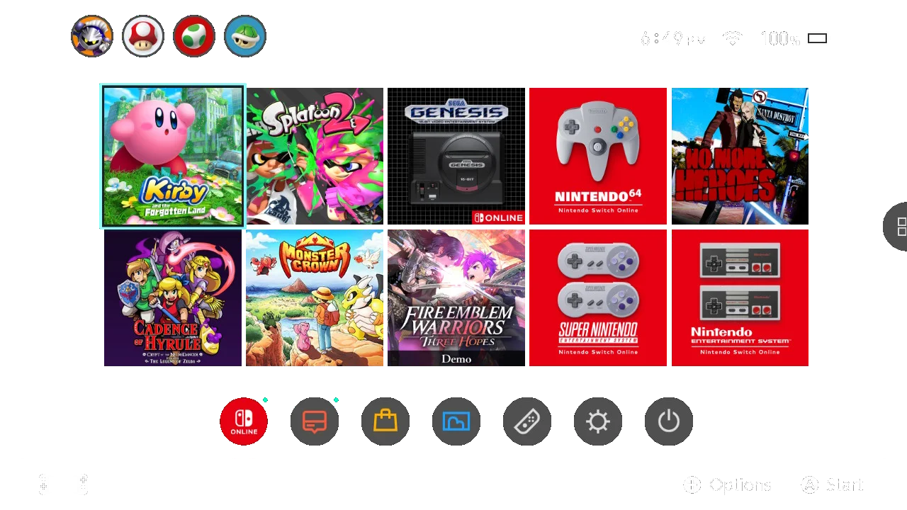 Two Row (10 Game Icons) | Home Menu | Layouts | Themezer