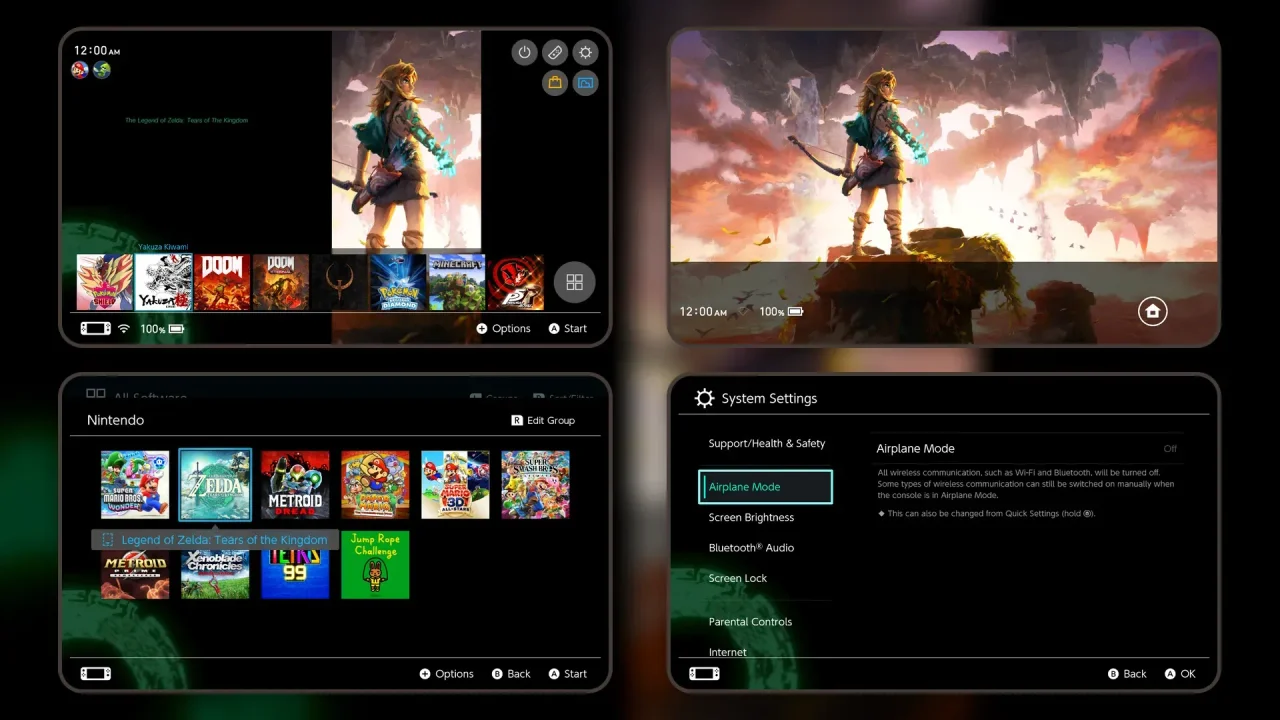 The Legend of Zelda TOTK Poster pack | Switch Packs | Themezer