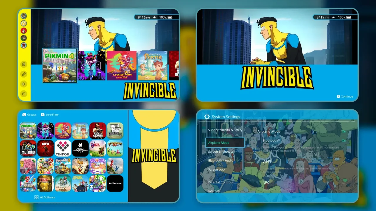 INVINCIBLE THEME | Switch Packs | Themezer