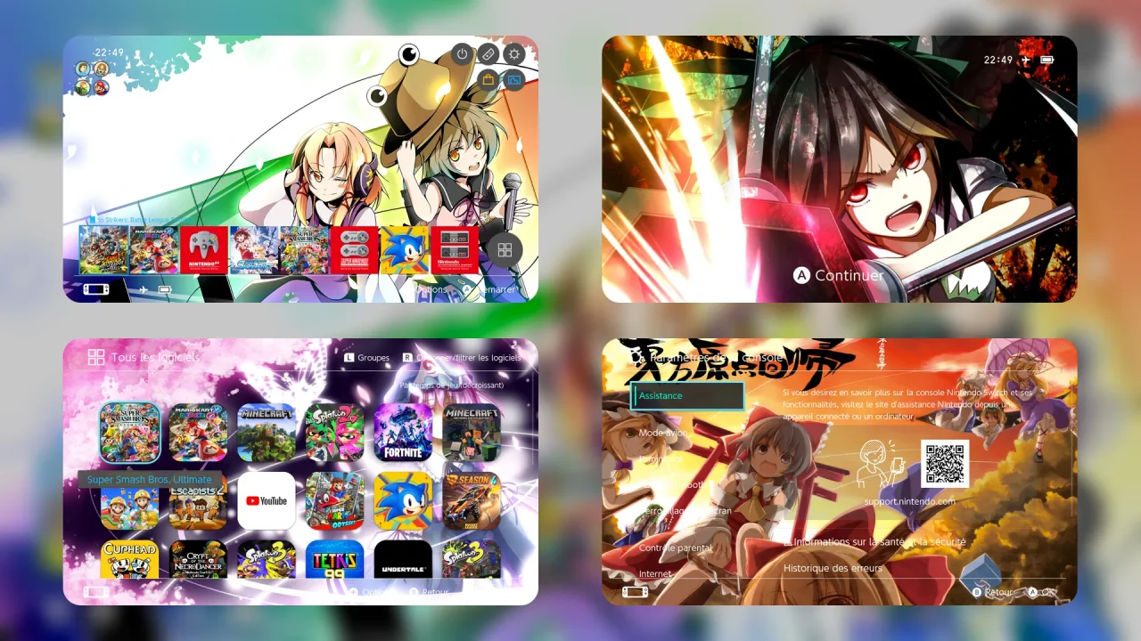 Touhou Pack V1 | Switch Packs | Themezer