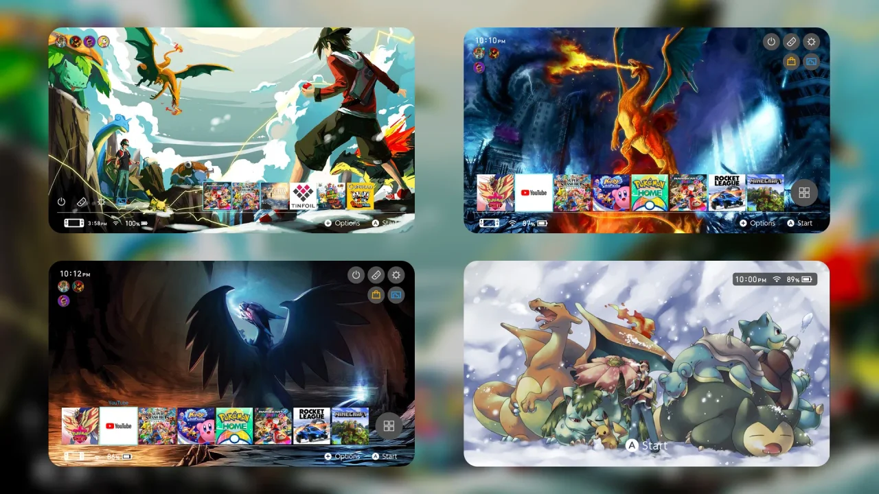 Midnight Pokemon | Switch Packs | Themezer