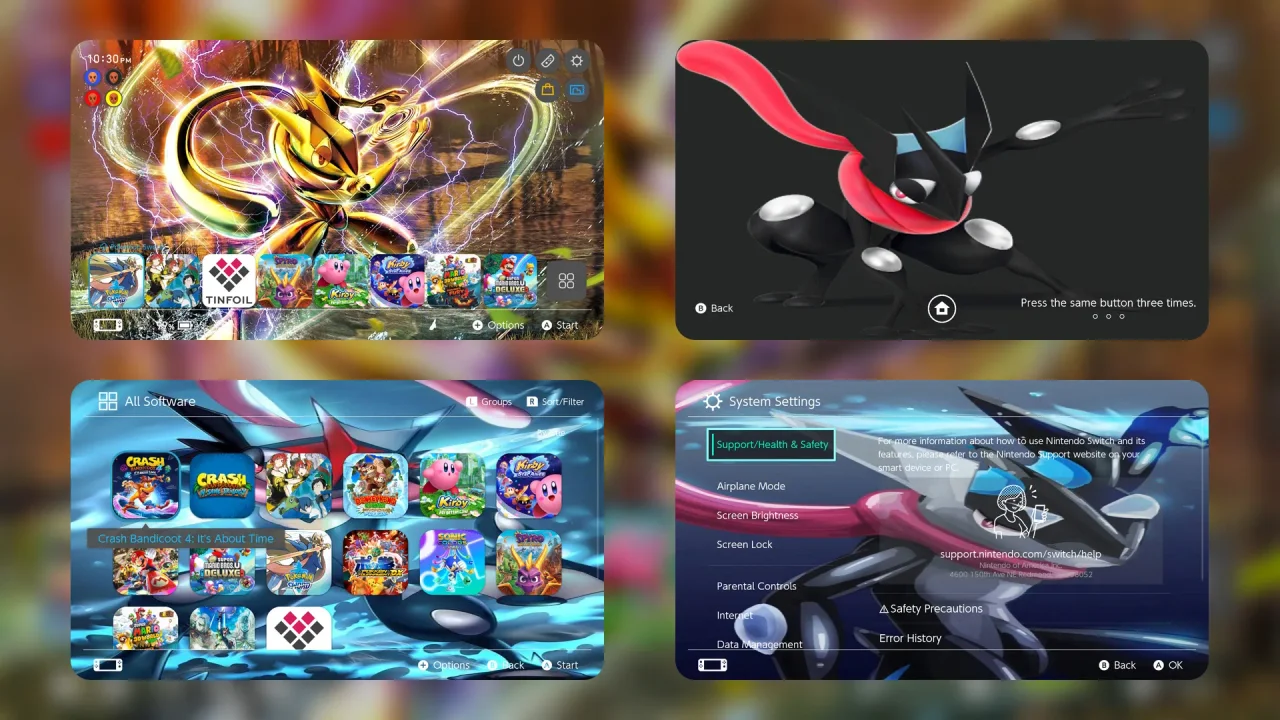 Shiny Greninja | Switch Packs | Themezer