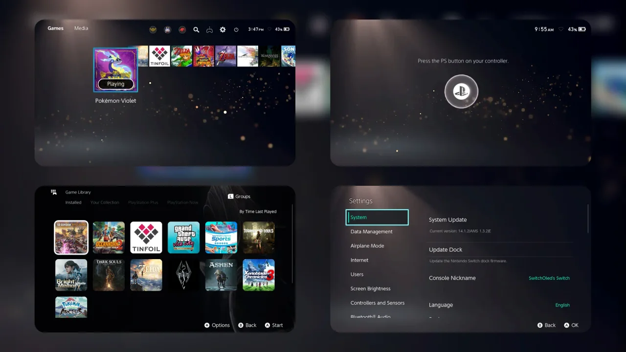 PS5 UI Final Theme | Switch Packs | Themezer