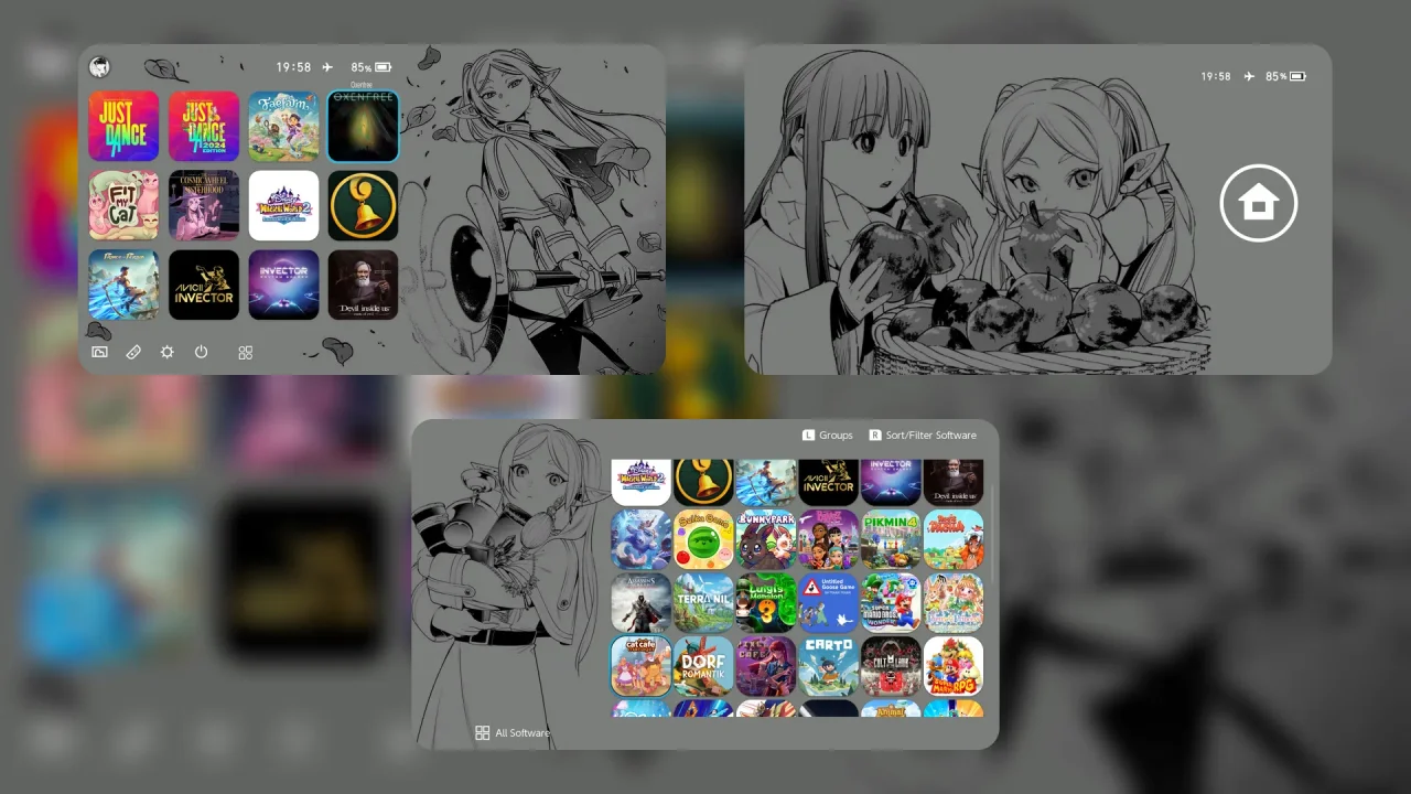 Sousou no Frieren Manga - Dark mode | Switch Packs | Themezer