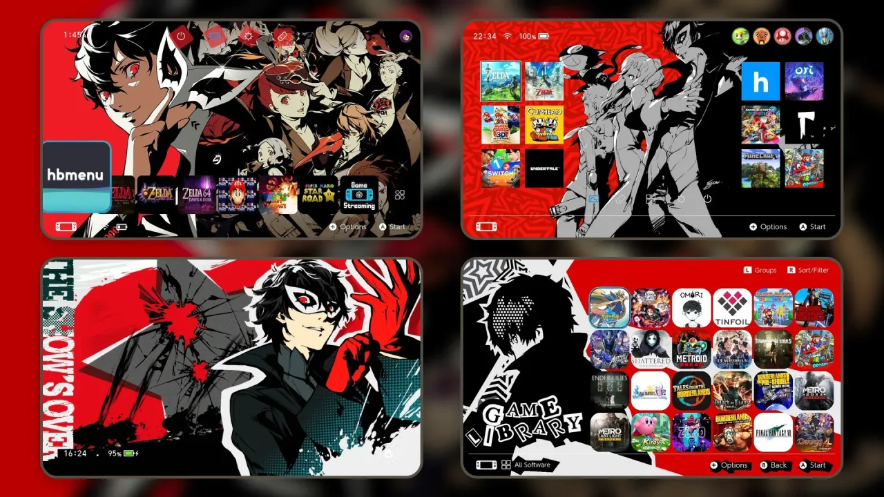 Persona 5's menus theme | Switch Packs | Themezer