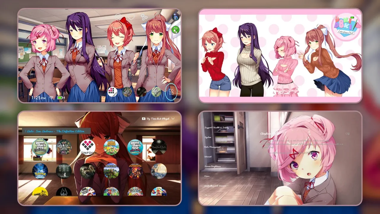doki doki theme 2 | Switch Packs | Themezer