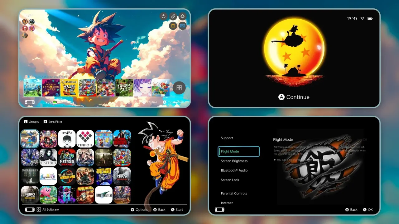 Dragon Ball By Caba PACK | Switch Packs | Themezer
