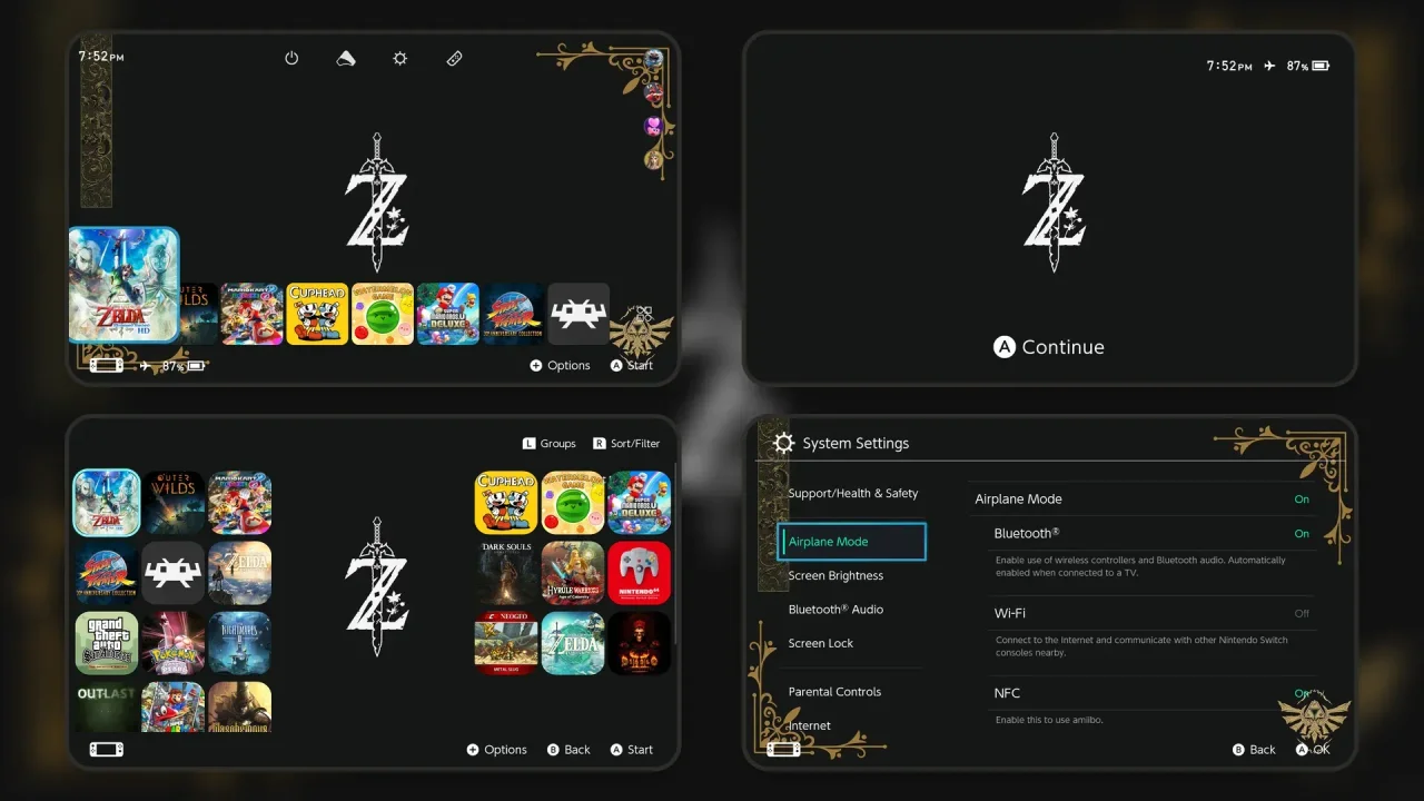 Zeldaswitchtheme Switch Packs Themezer