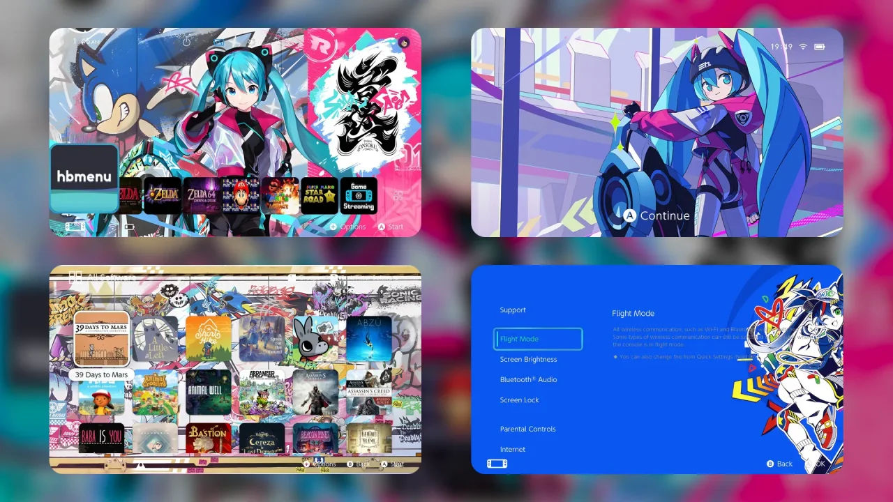 Hatsune Miku CrossWorlds Theme | Switch Packs | Themezer