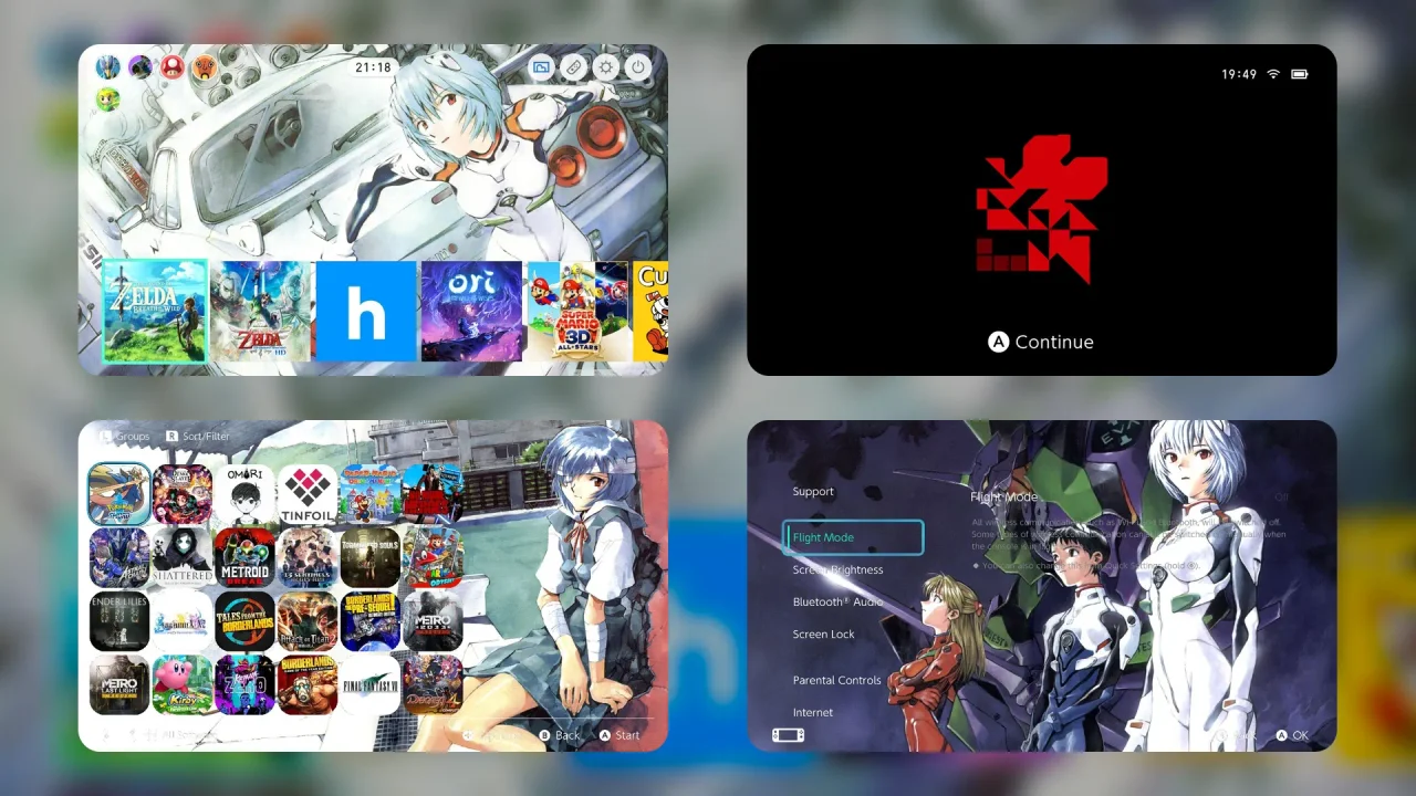 Evangelion Definative Pack | Switch Packs | Themezer