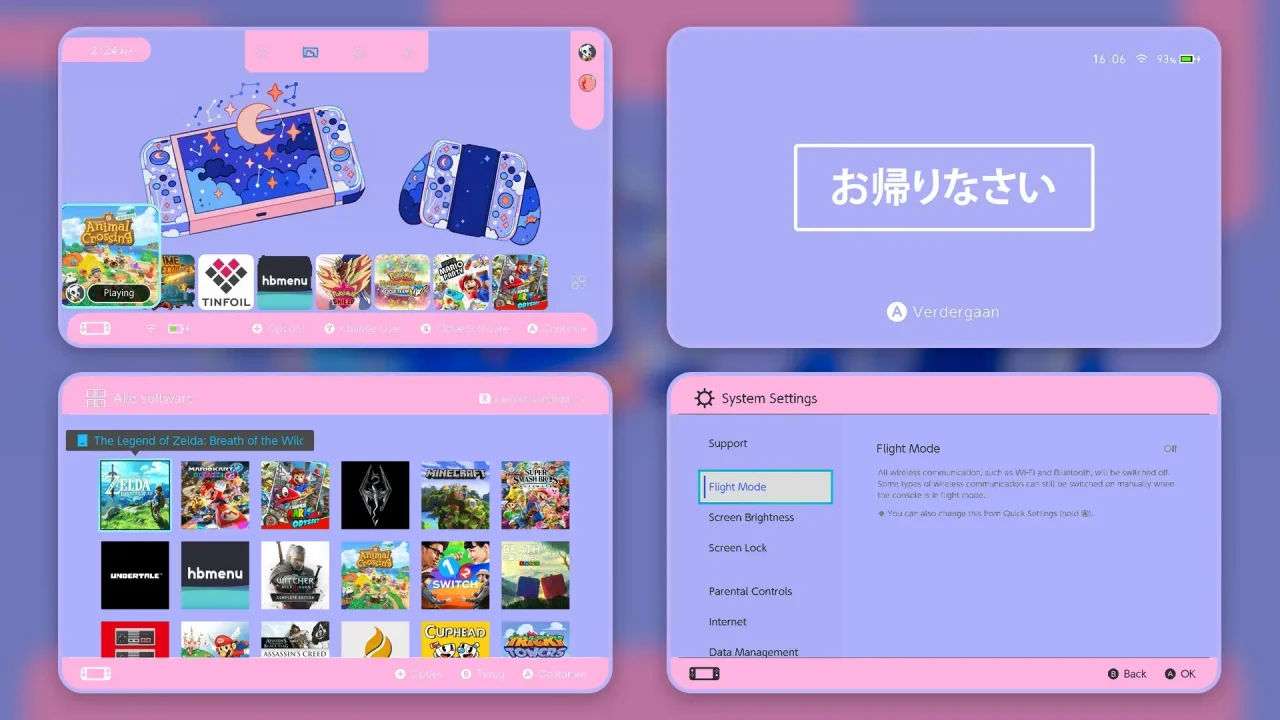 Purple Nintendo Switch ANIMATED | Switch Packs | Themezer