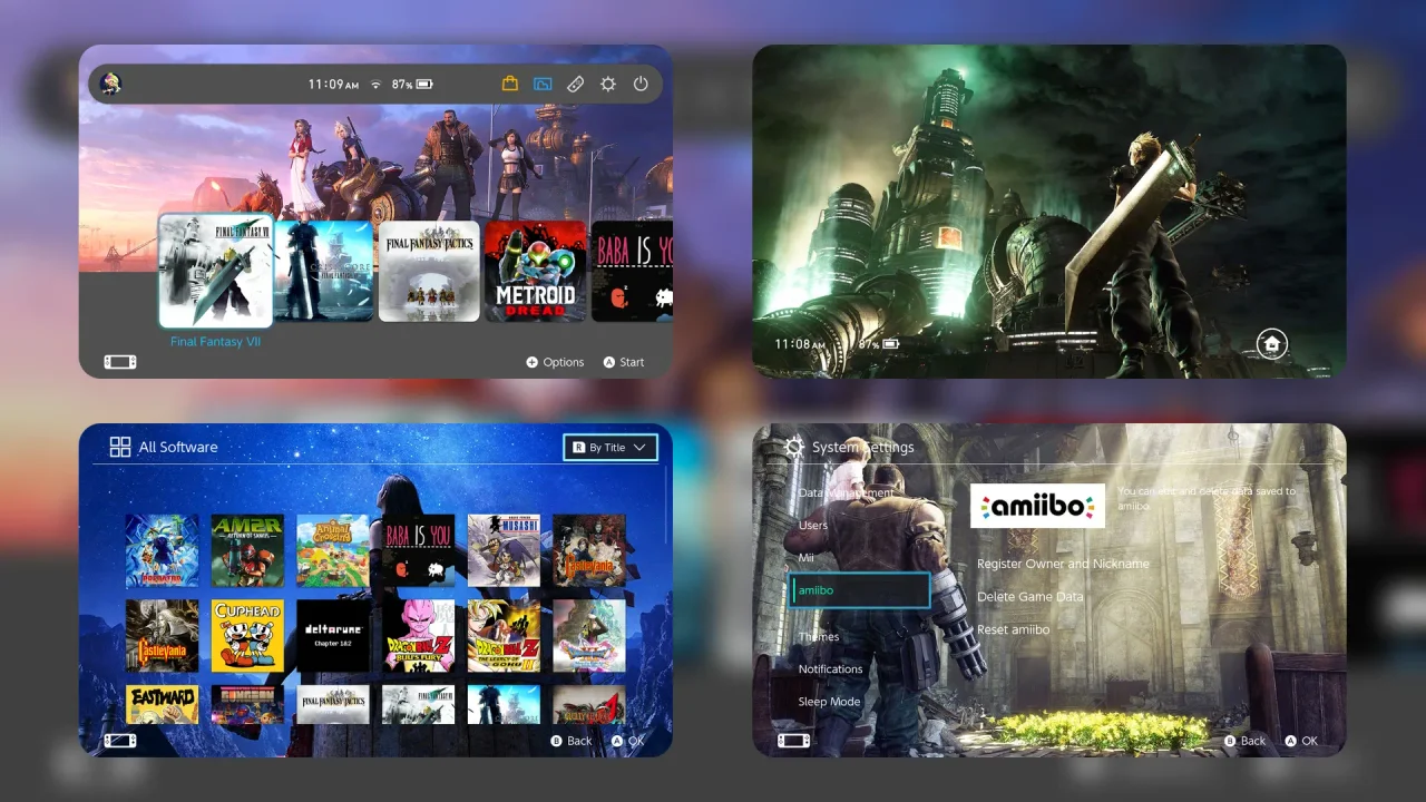 Final Fantasy VII Remake | Switch Packs | Themezer