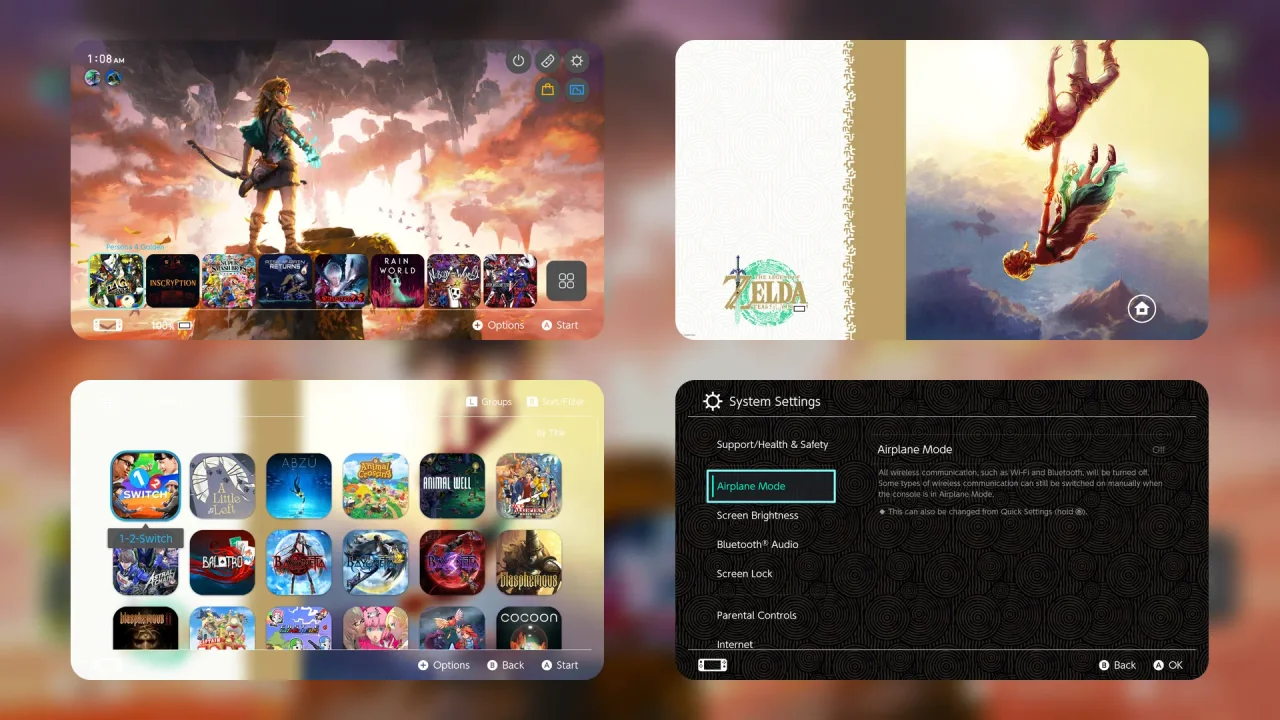 Legend of Zelda: Tears of the Kingdom | Switch Packs | Themezer