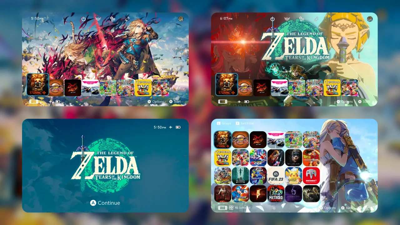 Zelda TOTK | Switch Packs | Themezer