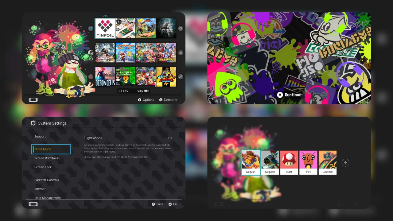 Splatoon Simple Theme | Switch Packs | Themezer
