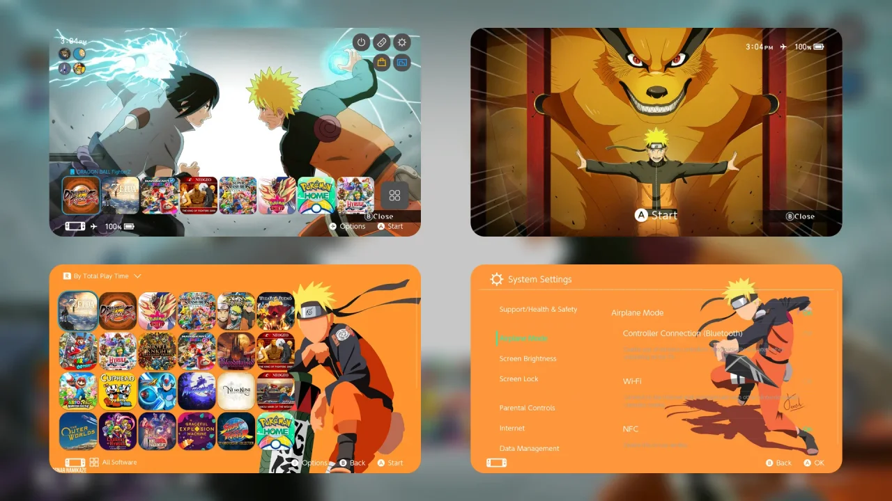 Naruto Theme | Switch Packs | Themezer