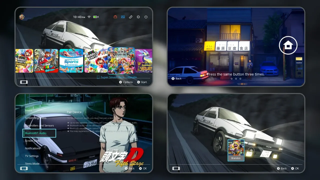 Initial D | Switch Packs | Themezer