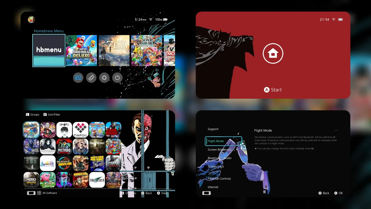 Batman aesthic theme | Switch Packs | Themezer
