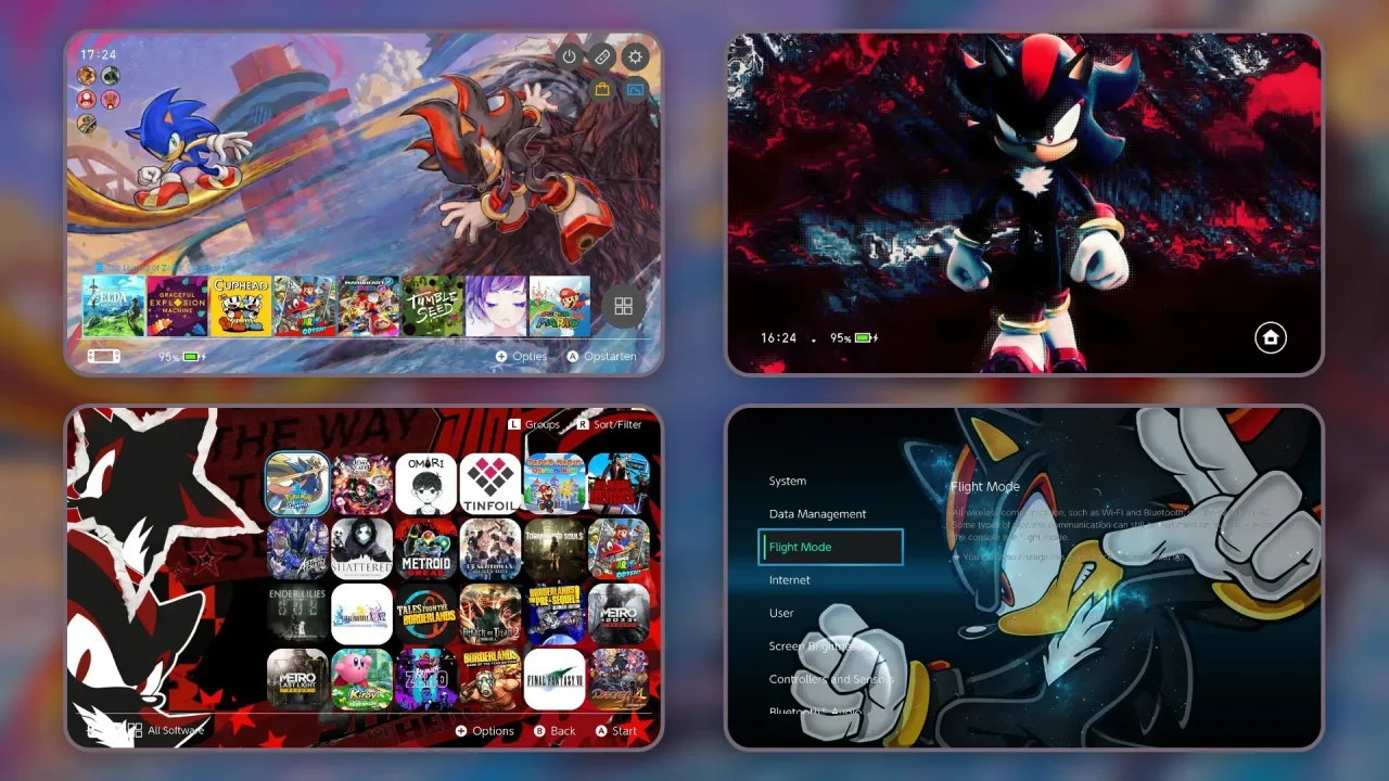 Shadow the Ultimate Lifeform | Switch Packs | Themezer