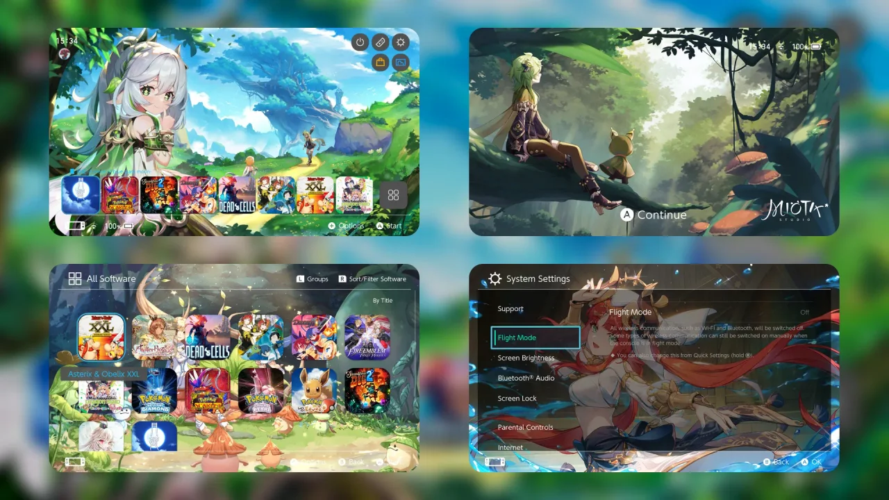 Genshin Impact: Sumeru | Switch Packs | Themezer