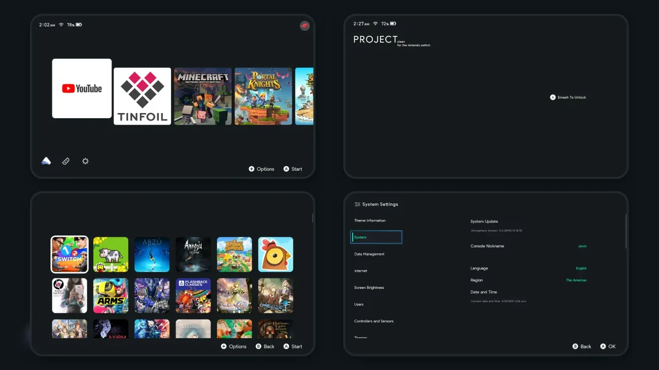 Project Clean | Switch Theme Packs | Themezer
