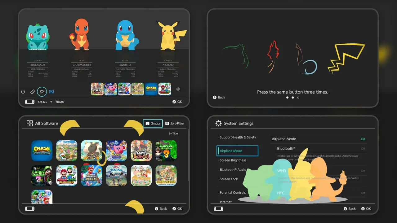 Minimal Pokemon | Switch Theme Packs | Themezer