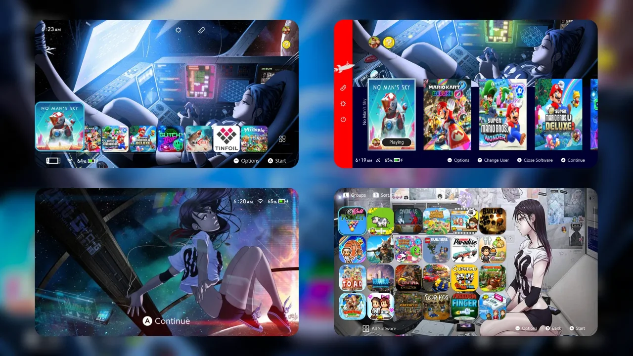 Space Gamer Girl | Switch Packs | Themezer