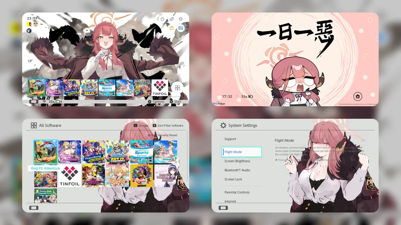 Blue Archive - Aru | Switch Packs | Themezer