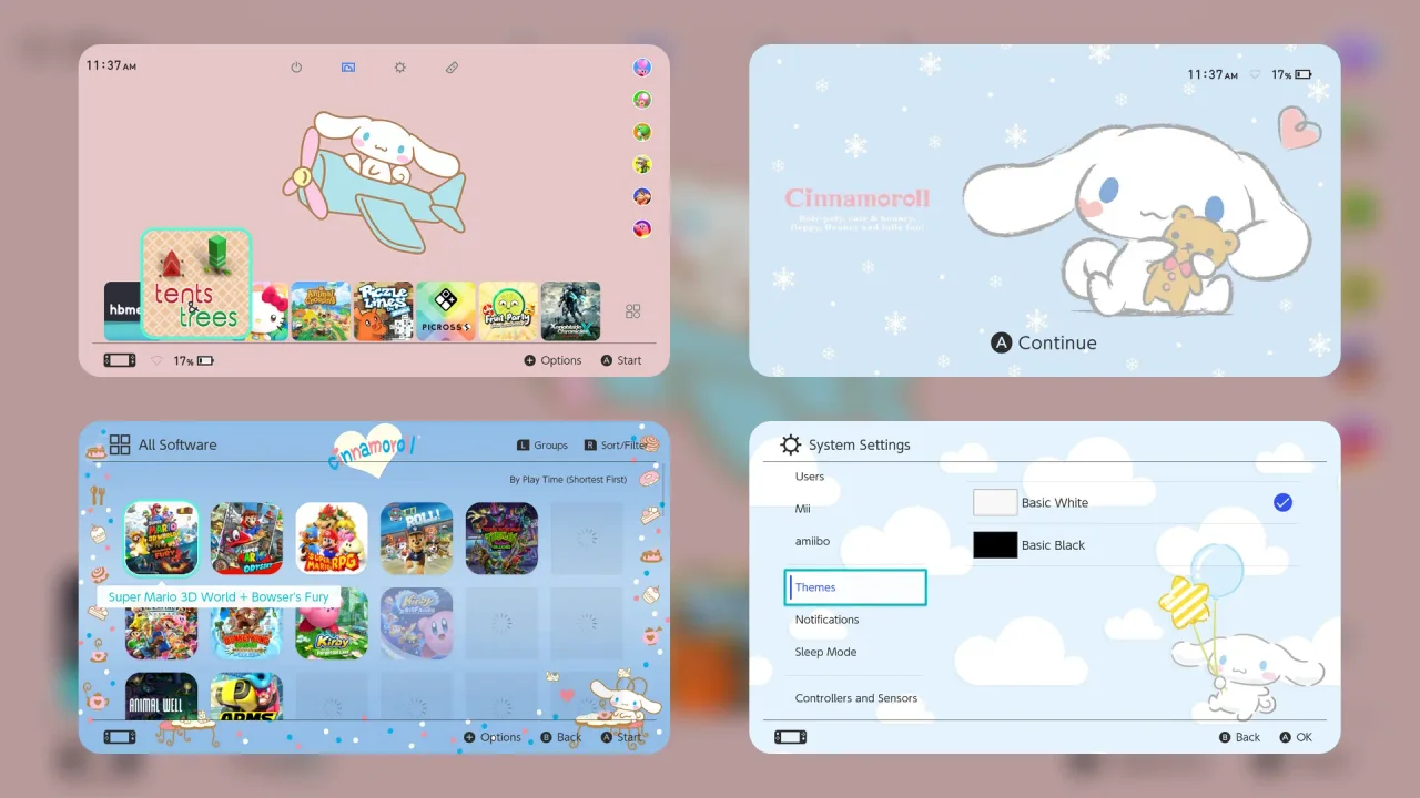 Cinnamoroll Sanrio | Switch Packs | Themezer