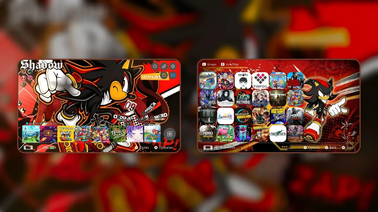 Shadow the hedgehog | Switch Packs | Themezer