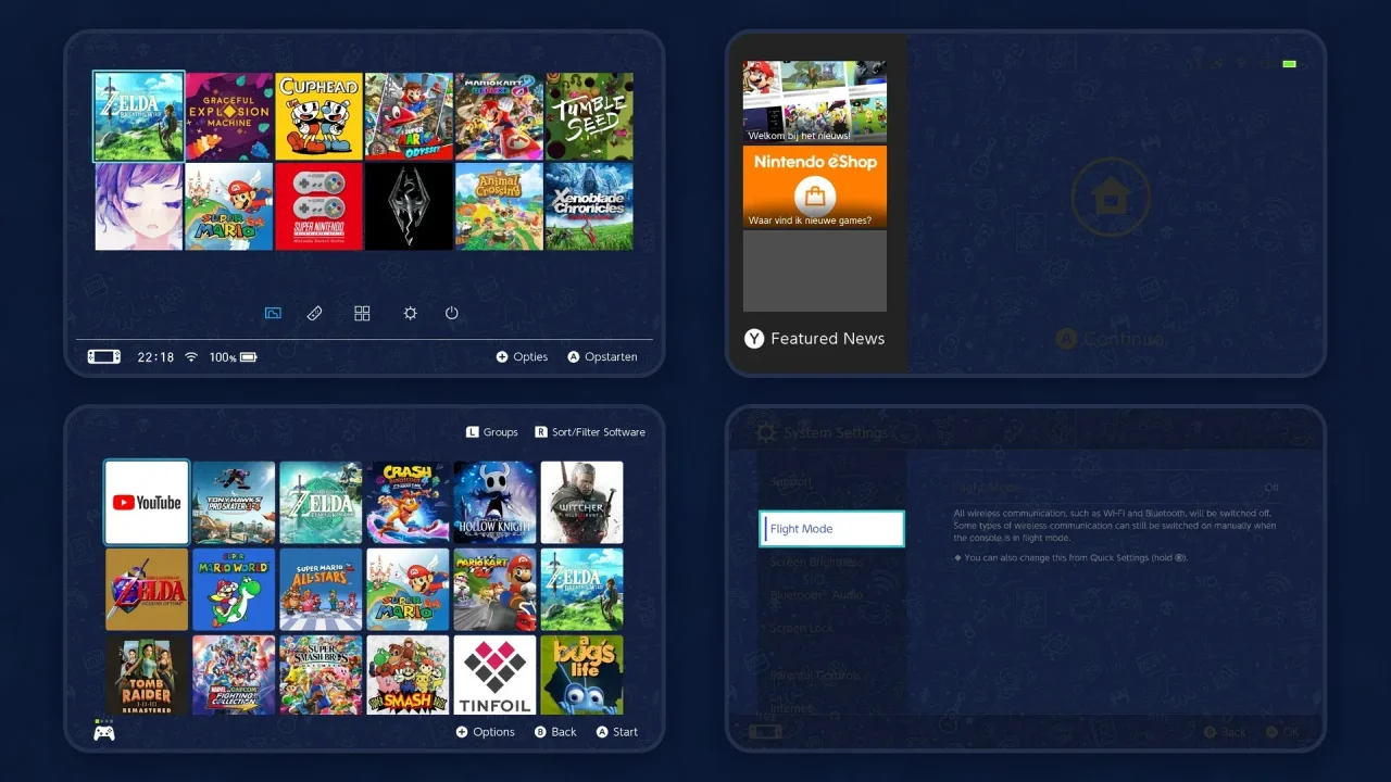 Blue Lite | Switch Packs | Themezer