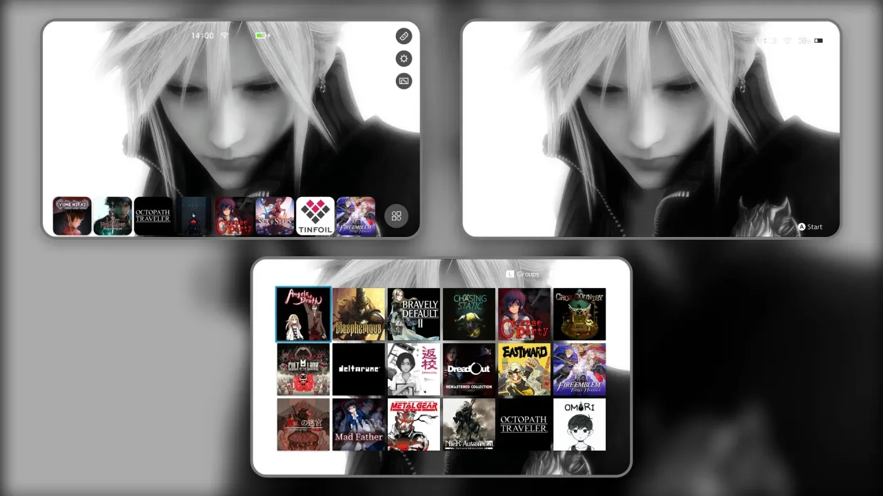 Cloud FF7 - White | Switch Packs | Themezer