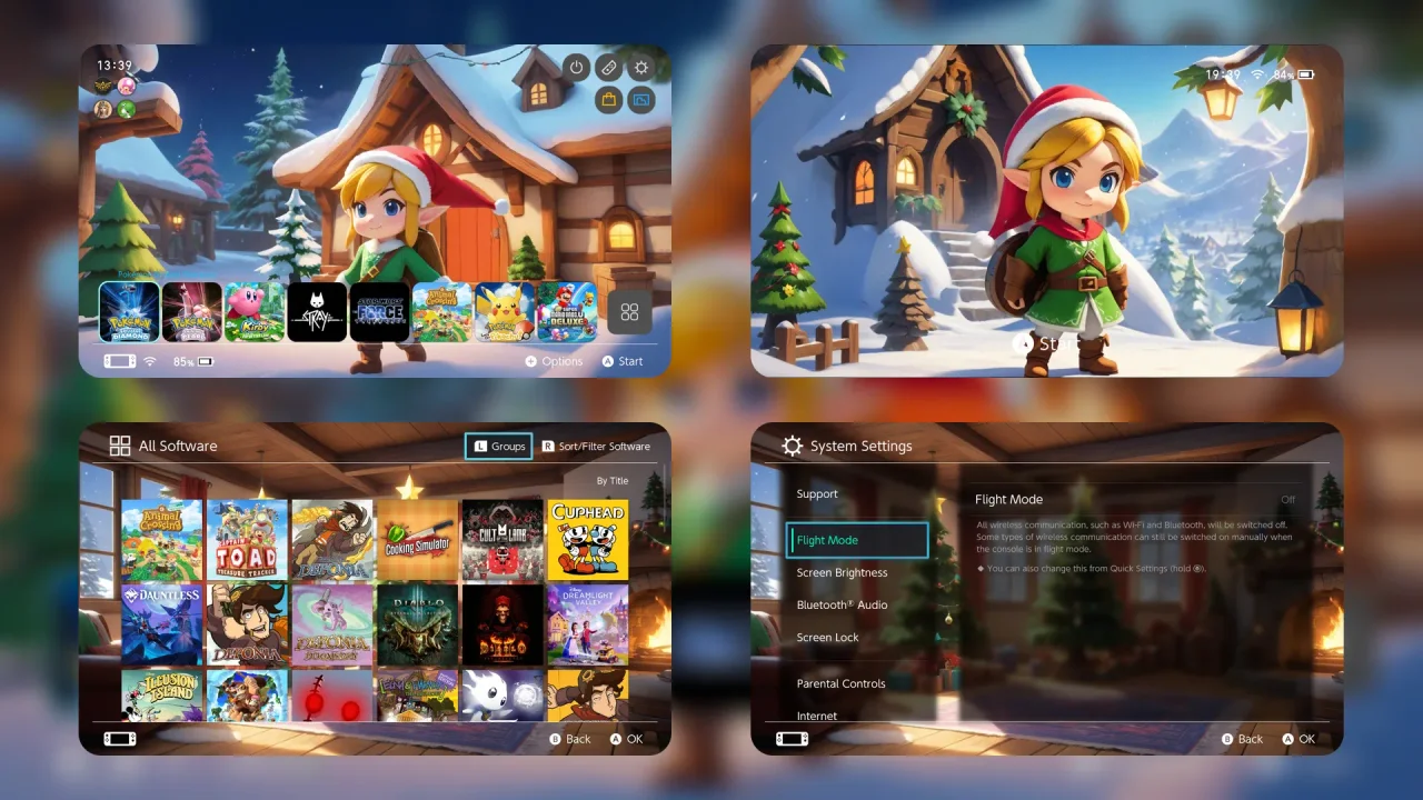 Zelda - XMas | Switch Packs | Themezer