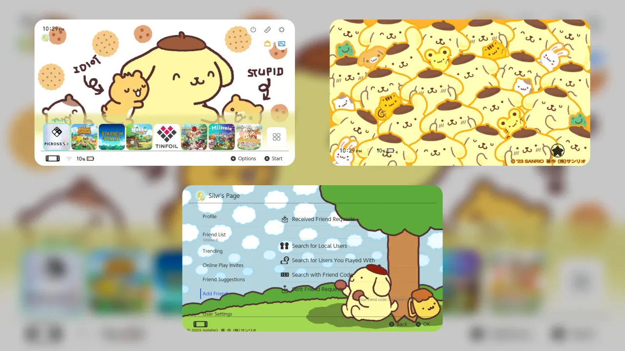 Pompompurin theme sanrio | Switch Packs | Themezer