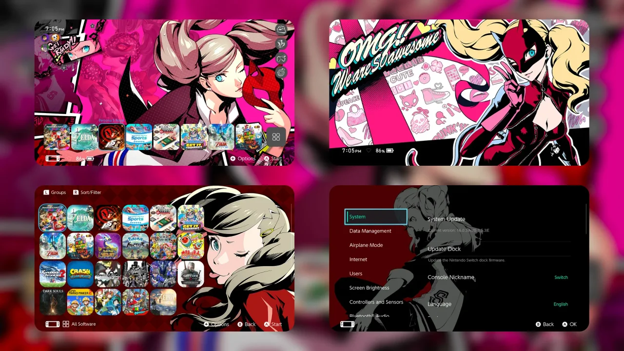 Persona 5 Royal: Ann trophy reward theme Switch | Switch Packs | Themezer