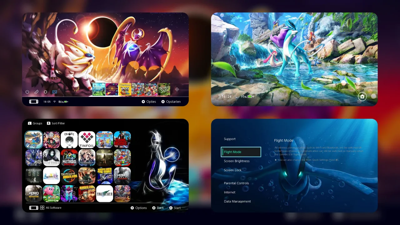 Pokémon Legendary - Theme Pack | Switch Packs | Themezer