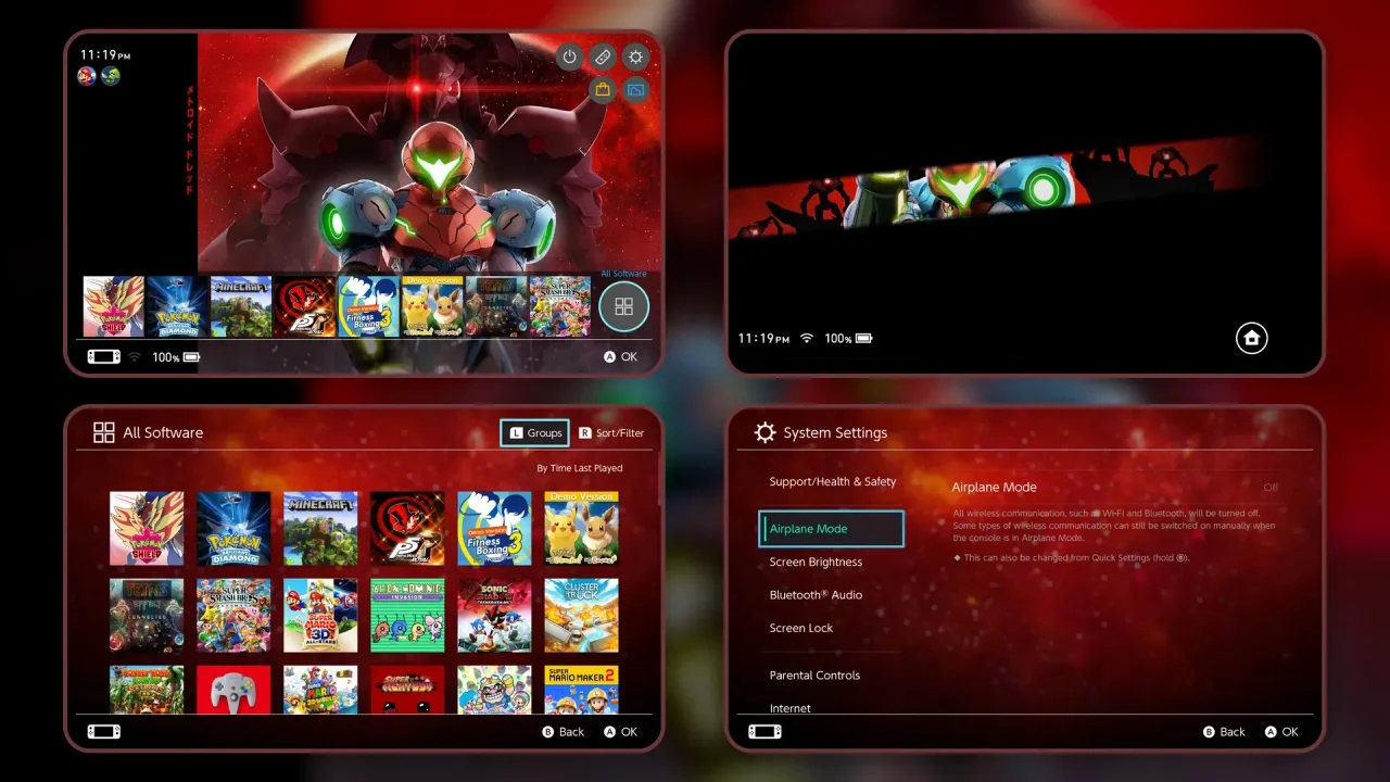 Metroid Dread Theme Pack | Switch Packs | Themezer