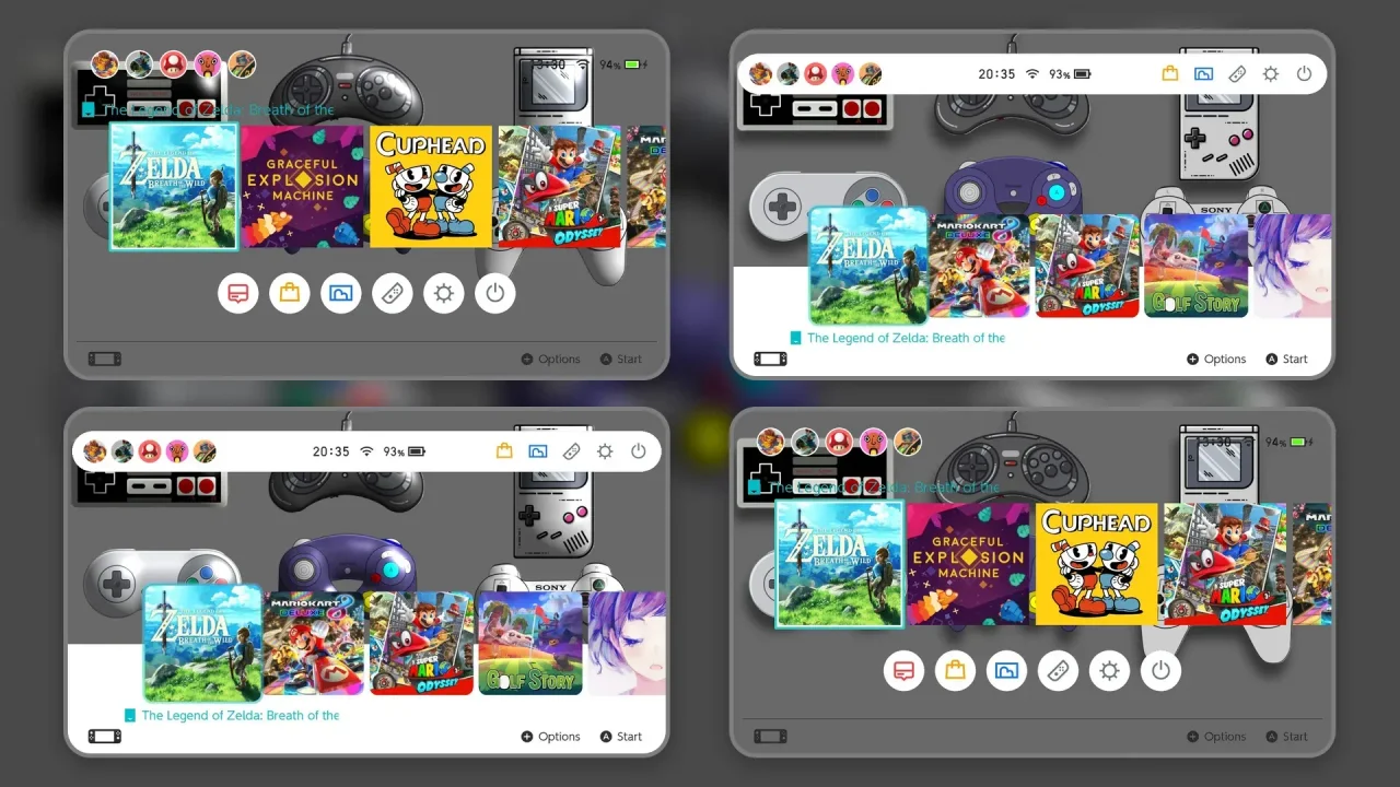 Retro Consoles pack | Switch Packs | Themezer