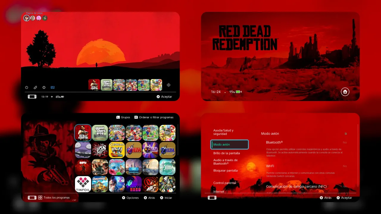 Red Dead Redemption Theme Switch | Switch Packs | Themezer