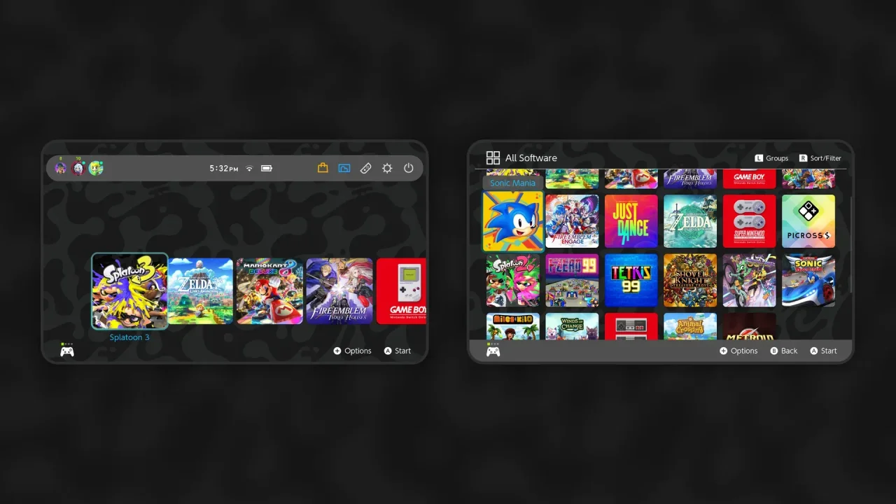 Splatoon 3 Gray Ink Theme | Switch Packs | Themezer