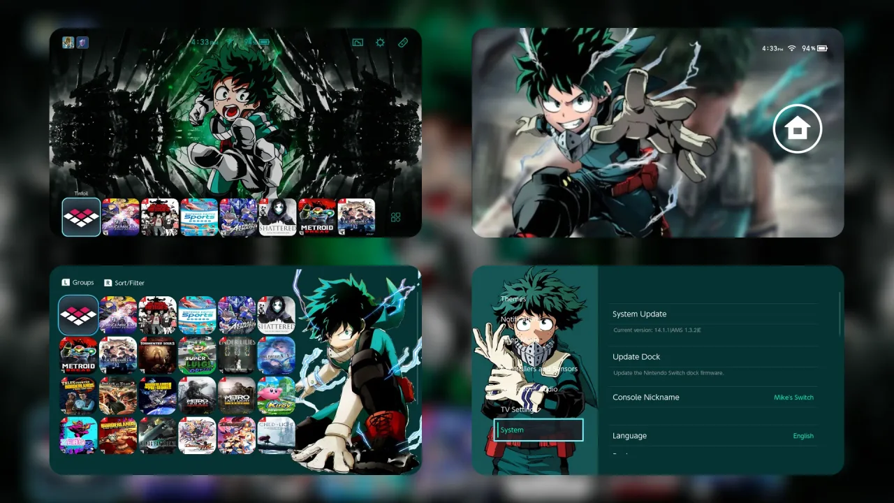 Izuku Midoriya/Deku | Switch Packs | Themezer