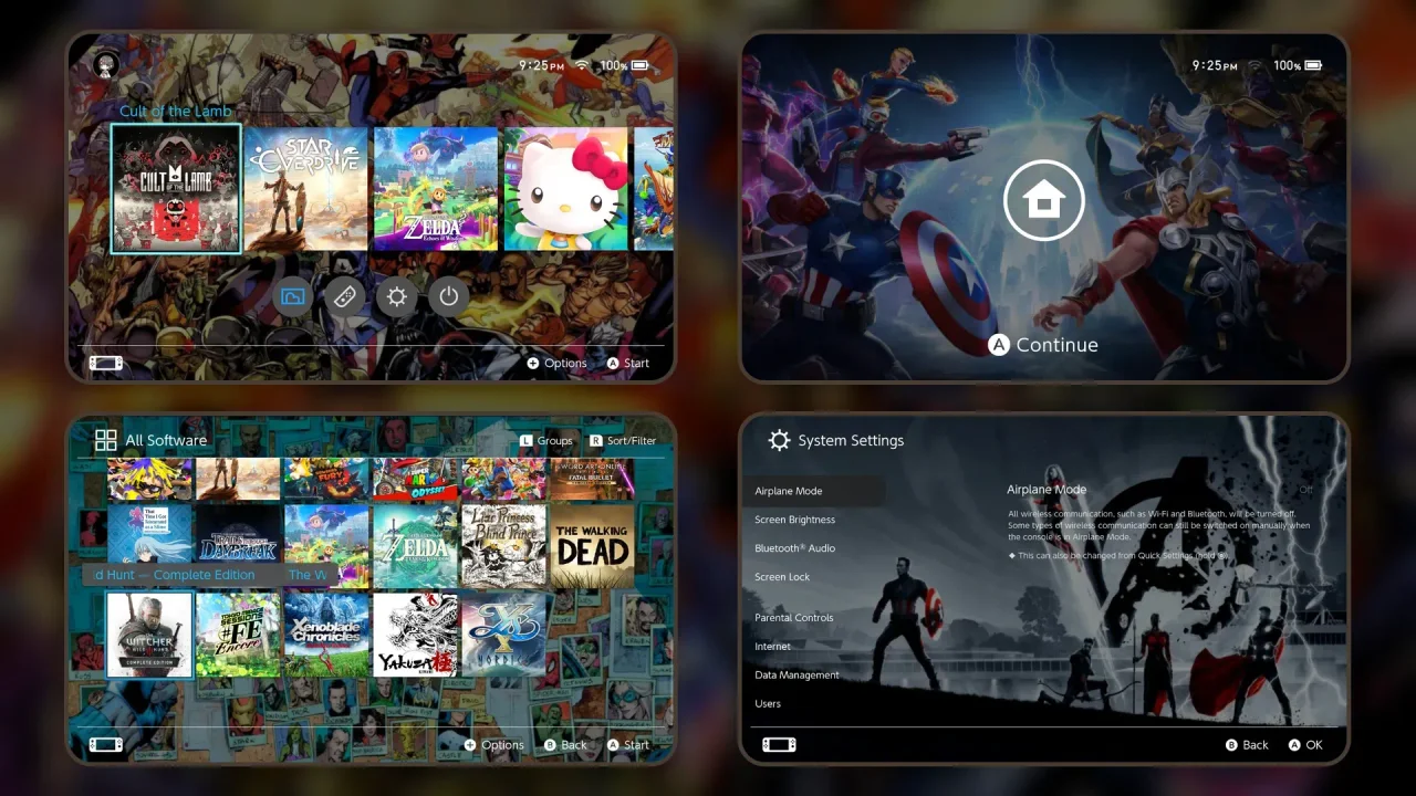 marvel theme | Switch Packs | Themezer
