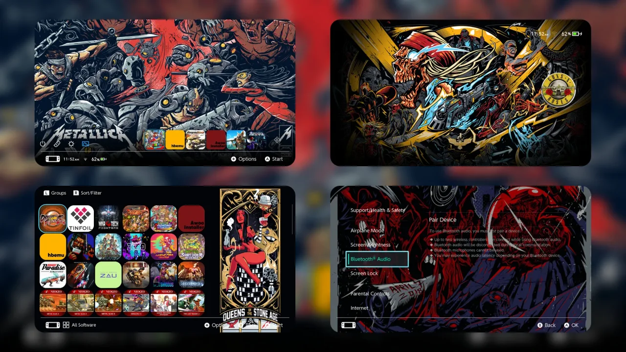 Rock Comic Style Theme | Switch Packs | Themezer