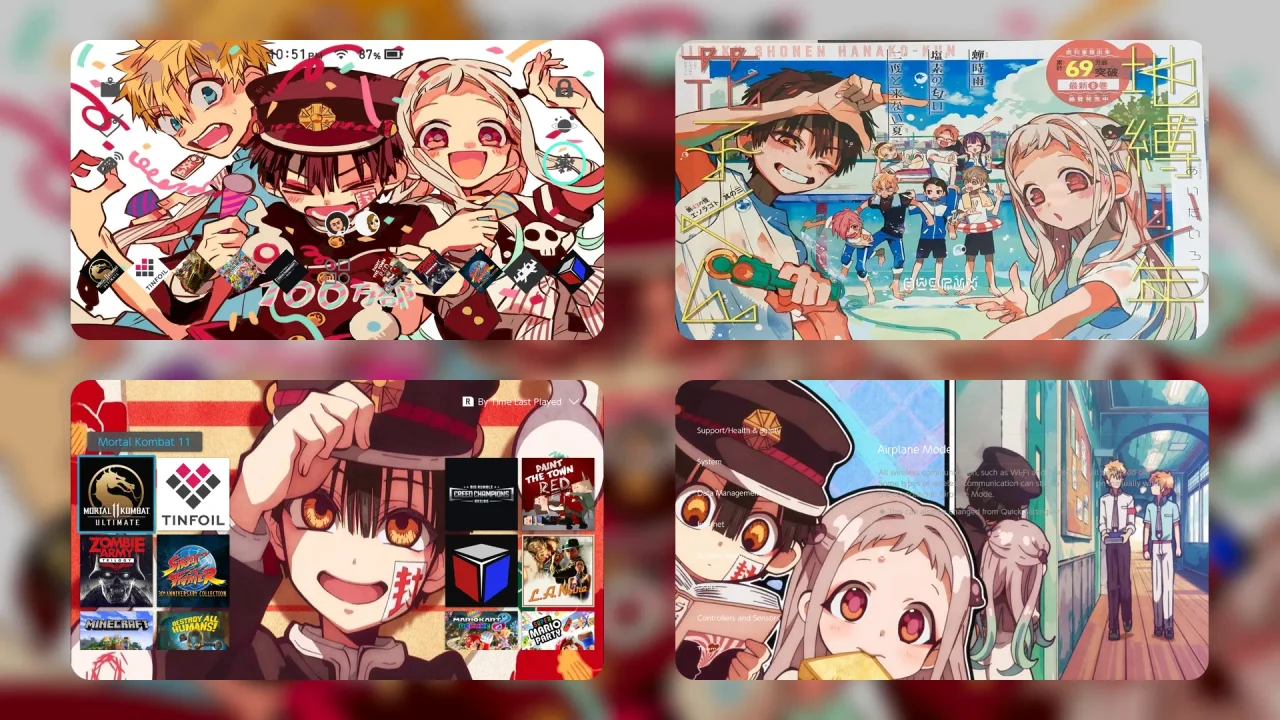 TOILET-BOUND HANAKO-KUN (TBHK) | Switch Packs | Themezer