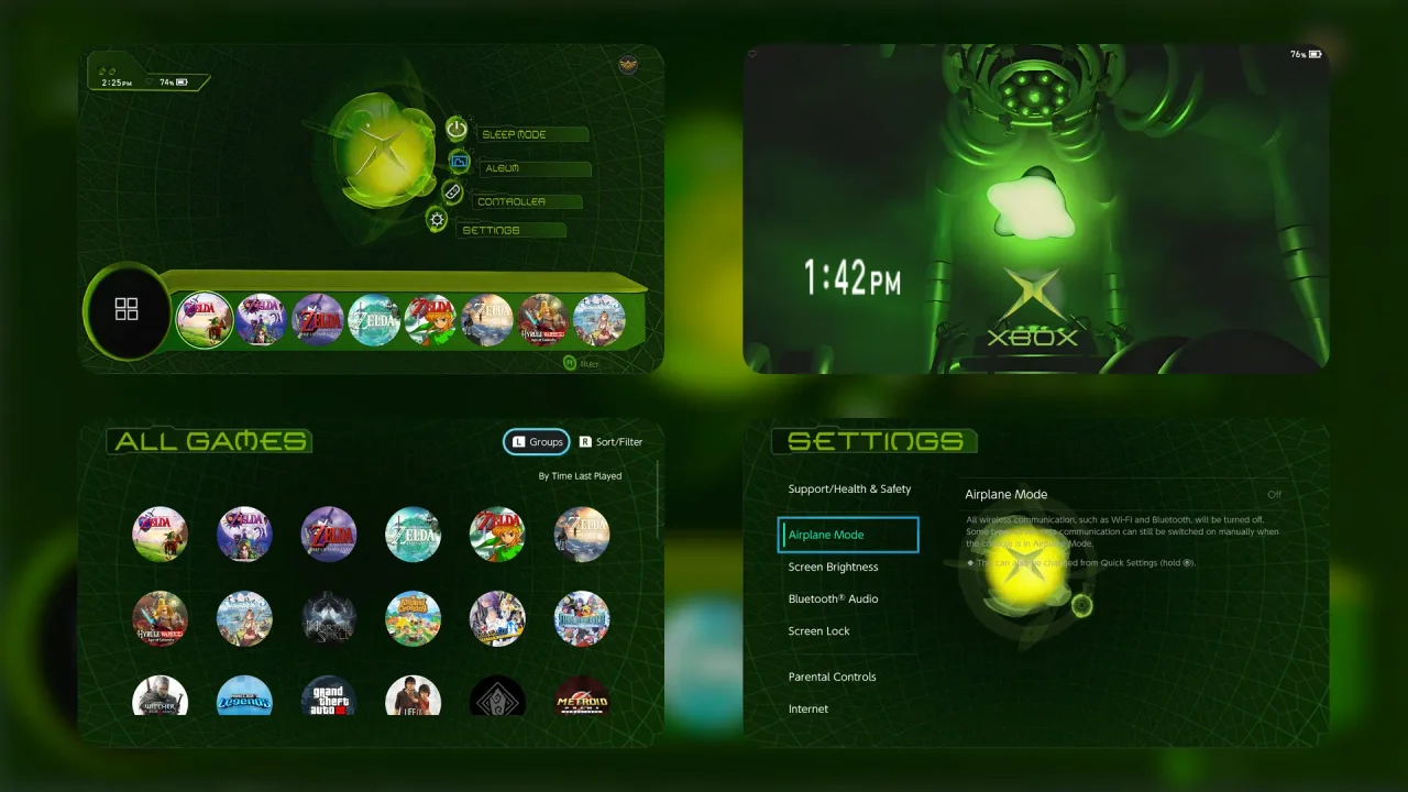 Xbox Classic UI Theme | Switch Packs | Themezer