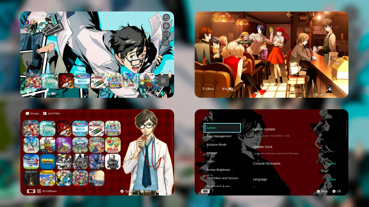 Persona 5 Royal: Maruki trophy reward theme Switch | Packs | Themezer