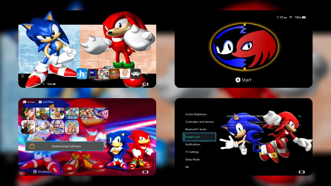 Sonic and Knuckles | Switch Packs | Themezer