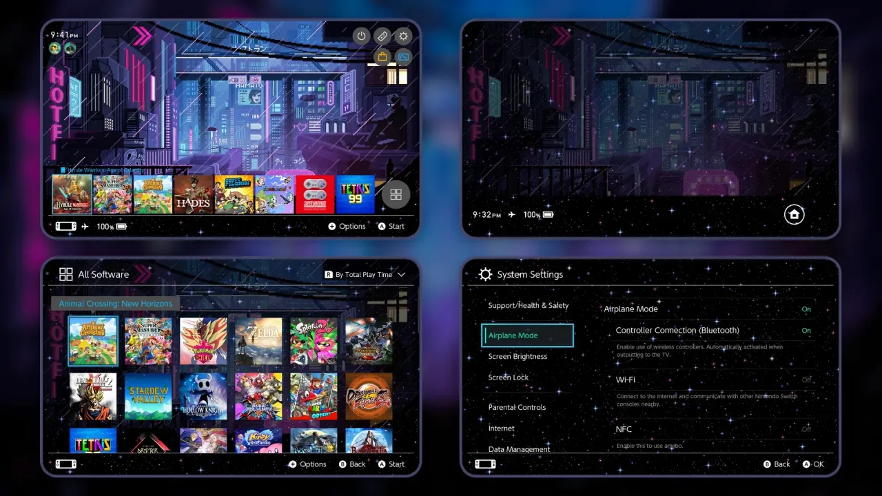 Pixel Cyber Punk | Switch Theme Packs | Themezer