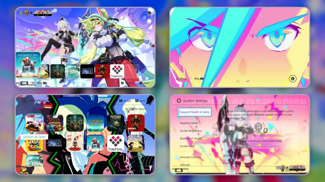 Honkai X Promare | Switch Packs | Themezer